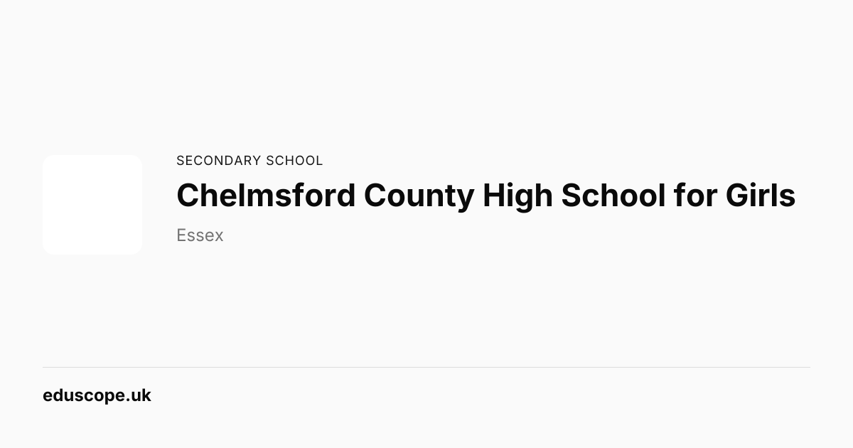 Chelmsford County High School for Girls, Chelmsford - Ofsted ...
