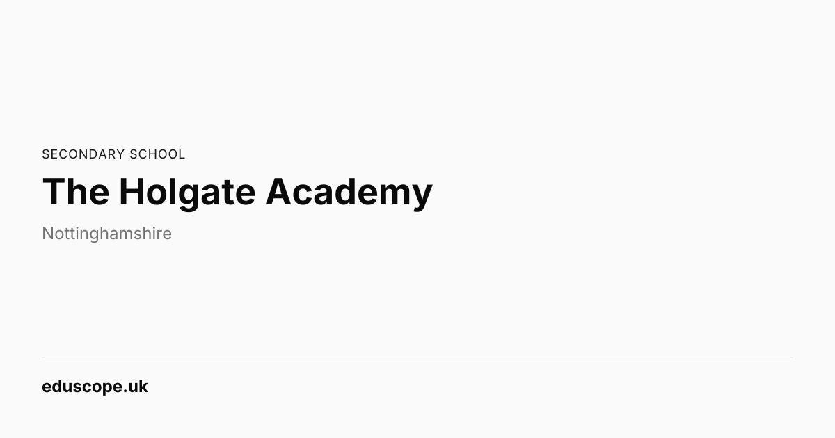 The Holgate Academy, Nottingham - Ofsted Requires Improvement ...
