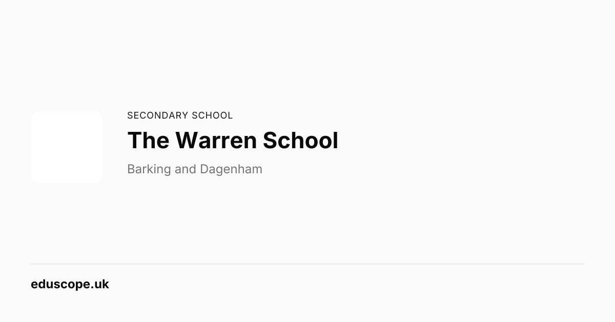 The Warren School, Romford - Ofsted Outstanding | Secondary School ...